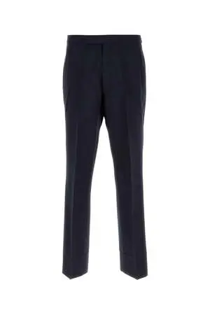 Prada Navy Wool Blend Pant - Blue