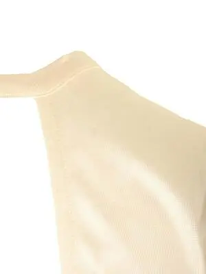 Loewe Silk And Viscose Top With Knot - White