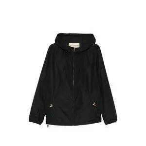 Valentino Garavani Jackets Hooded Jackets - Black