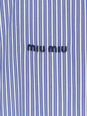 Miu Miu Striped Cotton Shirt