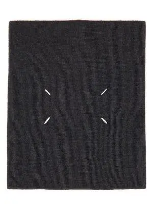 MAISON MARGIELA Scarf With Logo - Gray