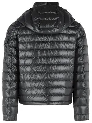 Moncler Lauros' Short Hooded Down Jacket In Polyester