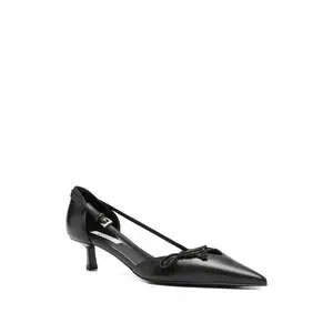 Prada Patent-finish Goat Skin Pumps - Black