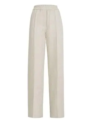Brunello Cucinelli BRUNELLO CUCINELLI Linen Trousers Multicolor