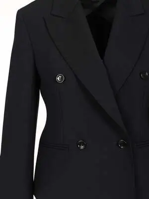 Max Mara Wool Canvas Crop Blazer