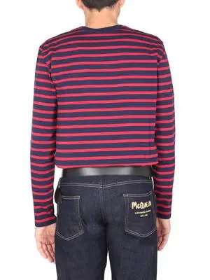 Alexander McQueen T-shirt With Flocked Logo