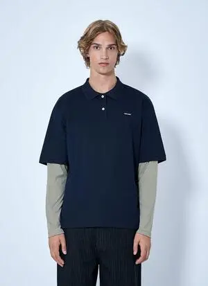 Miu Miu Buttoned Polo Shirt - Blue