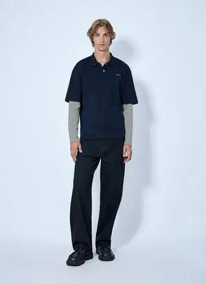 Miu Miu Cotton Polo Shirt - Blue