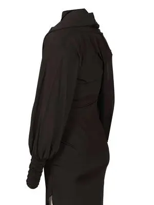 ROTATE BY BIRGER CHRISTENSEN Slinky Hooded Dress