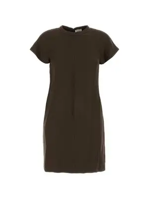 Brunello Cucinelli Linen Blend T-shirt Dress - Multicolor