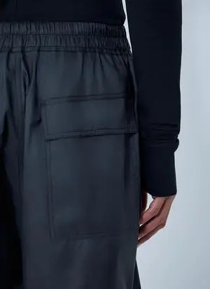 Moncler Rick Owens Drawstring Midi Kilt Shorts - Black