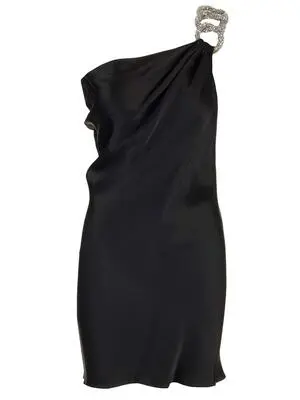 Stella McCartney Falabella One-shoulder Mini Dress - Black