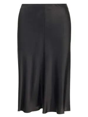 Stella McCartney Satin Midi Skirt - Black