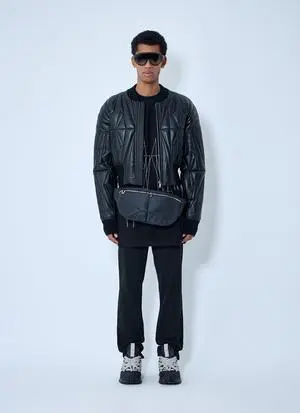 Moncler Rick Owens Geocamo Cropped Quilted Bomber Jacket