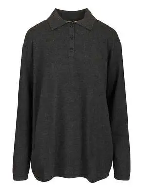 LISA YANG Caisa Cotton And Cashmere Polo Sweater