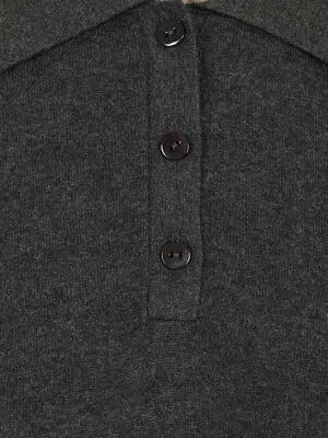 LISA YANG Caisa Cotton And Cashmere Polo Sweater - Blue
