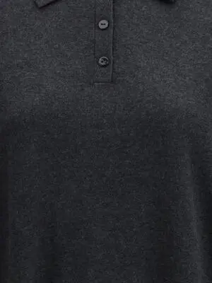 LISA YANG Caisa Cotton And Cashmere Polo Sweater - Blue