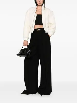 Balenciaga Cropped Bomber Jacket - Multicolor