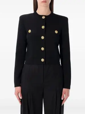 Balmain Buttoned Crewneck Cardigan - Multicolor