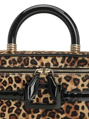 ROGER VIVIER Belle Vivier Leopard-print Buckle Tote Bag - Multicolor