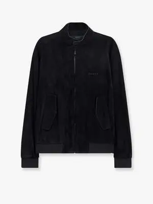 Gucci Suede Bomber - Black