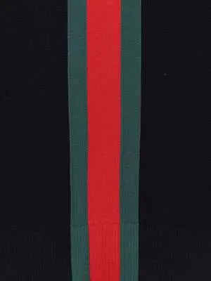 Gucci Cotton Sweater With Nastro Web Inlay