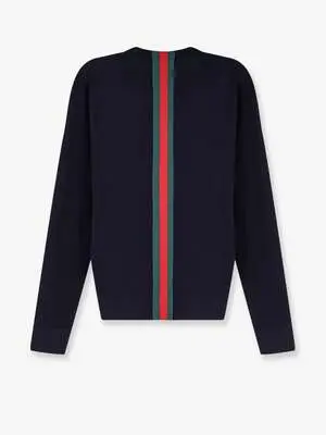Gucci Cotton Sweater With Nastro Web Inlay - Multicolor