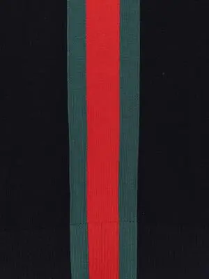Gucci Cotton Sweater With Nastro Web Inlay - Multicolor