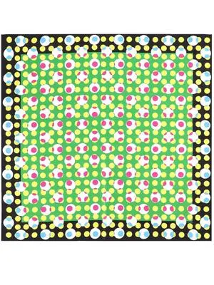 Dries Van Noten Foulard Quadrato In Seta - Multicolor