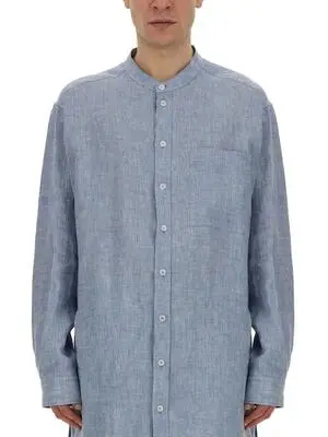 Dolce & Gabbana Shirt With Mandarin Collar - Multicolor