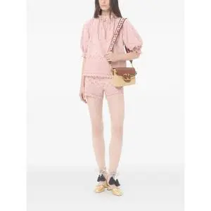 Valentino Garavani Raffia Shoulder Bag - Cream