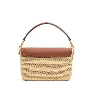 Valentino Garavani Raffia Shoulder Bag - Cream