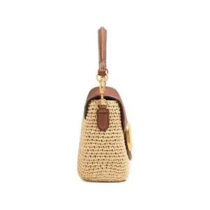 Valentino Garavani Raffia Shoulder Bag - Cream