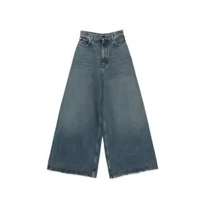 Balenciaga Denim Wide-leg Jeans - Blue