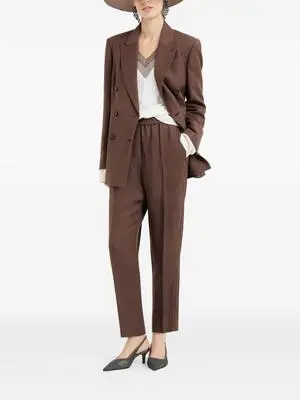Brunello Cucinelli Linen Blend Trousers - Multicolor