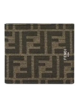 Fendi Ff Jacquard Wallet - Multicolor