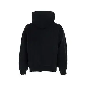 Balenciaga Graphic Print Hoodie - Black
