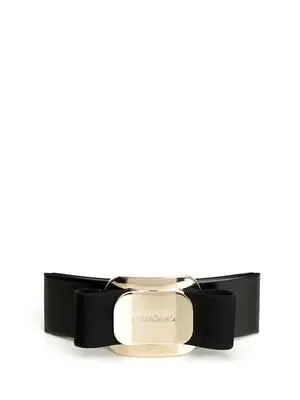 FERRAGAMO Clip With New Vara Plate - Black
