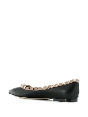 Valentino Garavani Rockstud Leather Ballets - Multicolor