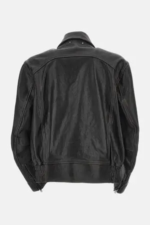 GOLDEN GOOSE Nappa Leather Bomber Jacket - Multicolor