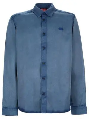 DIESEL® S-holg Logo Shirt - Blue