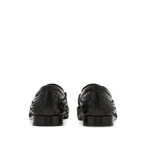 FERRAGAMO Woven Leather Loafers