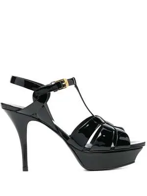 Saint Laurent Tribute Leather Sandals - Multicolor