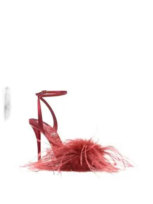 CHRISTIAN LOUBOUTIN Miss Z Plumes Sandals - Multicolor