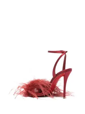 CHRISTIAN LOUBOUTIN Miss Z Plumes Sandals - Multicolor