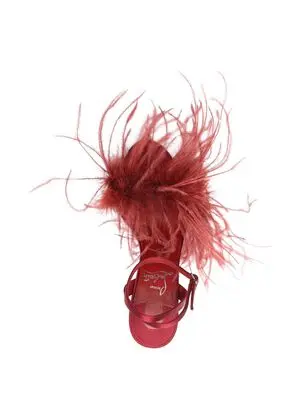 CHRISTIAN LOUBOUTIN Miss Z Plumes Sandals - Multicolor