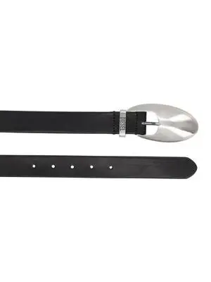 DIESEL® B-rop Logo Leather Belt