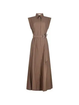Brunello Cucinelli Cotton Long Dress - Multicolor