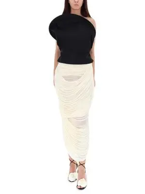 Magda Butrym Draped Midi Skirt