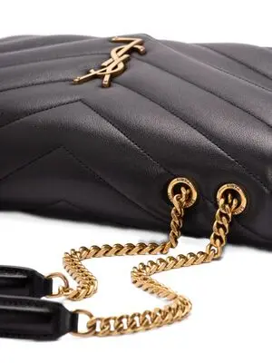Saint Laurent Loulou Medium Leather Shoulder Bag - Multicolor